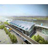 China Prefabricated Light Steel Aircraft Hangar Building - 400mm H-Steel Structure with 50-100mm Thermal Insulation for sale