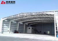 China Custom Steel Aircraft Hangar 33x37x9 Meters 1226 sqm with Bi-fold Doors and Insulated Panels for sale