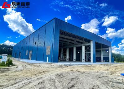 China Large Span Prefabricated Steel Building 200' x 400' x 58' with 100-Tonne Crane Capacity for Industrial Manufacturing for sale