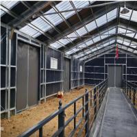 China Wind Resistant Prefab Steel Structure Farm Building with 300×300 H-Beam and 50-100mm Insulation for sale