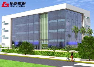 China Custom Steel Structure High-Rise Buildings for Offices & Industrial Zones - 30-50% Faster Construction for sale