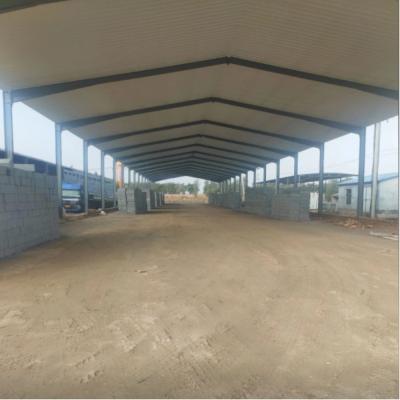 China Prefabricated Galvanized Steel Farm Structure with Q235/Q345 H-Beams and Large Span Design for Agricultural Buildings for sale