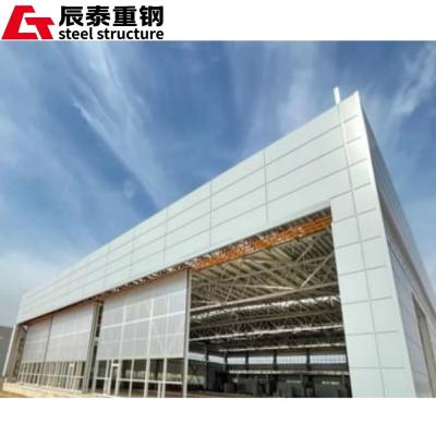 China Prefabricated Steel Aircraft Hangar Building with 50m Clear Span and 20-50m Height for Aviation Facilities for sale