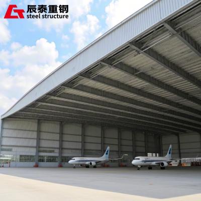 China Custom Steel Structure Aircraft Hangar Building 6-50m Clear Span 20-50m Height Prefab Design for sale