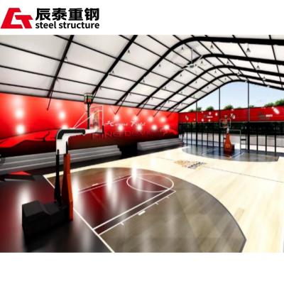 China High Strength Prefab Steel Gymnasium Building - 200,000 Ton Annual Capacity, 300,000㎡ Facility for sale