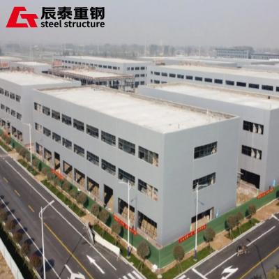 China Prefabricated Steel Structure Workshop Building with H-Beam Frame and 0.2-0.6mm Galvanized Steel Panels for sale