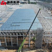 China Large Span Steel Structure Workshop with 0.2-0.6mm Galvanized Steel and 10-20% Roof Slope Options for sale