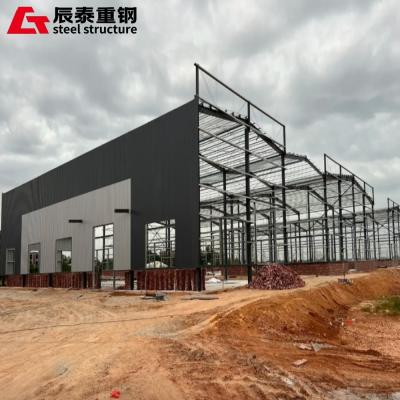 China Single Layer Steel Structure Workshop with 0.2-0.6mm Galvanized Panels and 30-50% Faster Construction Speed for sale