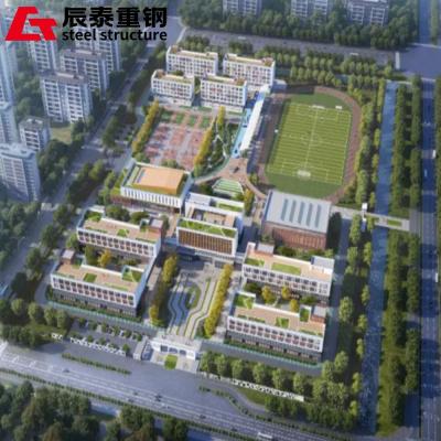 China Prefabricated Steel Structure School Building - 200,000 Ton Annual Capacity, 300,000㎡ Facility Area, Customizable Design for sale