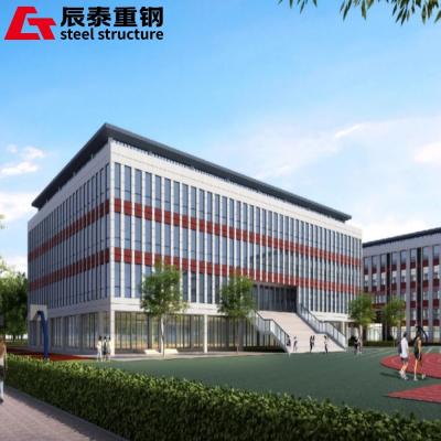 China High Strength Prefabricated Steel Structure Building Multi Storey - 200,000 Ton Annual Capacity with 15MT Crane Options for sale