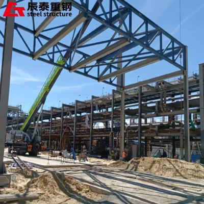 China Industrial Steel Frame Prefab Building System - 25-50 Year Design Life, Q345 High-Strength Steel Construction for sale