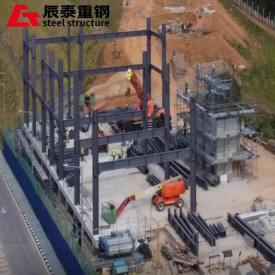 China Lightweight High Rise Steel Frame Building Steel Structure Grid for Power Station 200000 Tons Capacity for sale