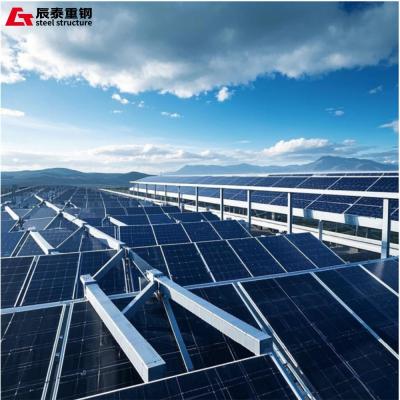 China Steel Structure Photovoltaic Bracket H300*150*6.5*9 with 8mm Steel Plate for Solar Panel Mounting Systems for sale