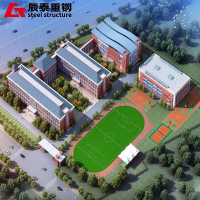 China Prefabricated Steel Structure High Rise Building Workshop Community Accommodation Q345B for sale