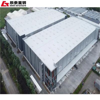 China Galvanized Steel Structure Warehouse Building with 40-100μm Coating, H Beam 4000-15000mm Length for Logistics & Storage for sale