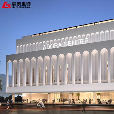 China Custom Steel Structure Building Frame for Convention Centers - 100m Span, 10-50m Height Range with 3-Hour Fire Resistance for sale
