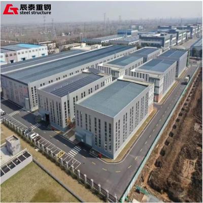 China Large Space Steel Frame Building 4000-15000mm Length with 40-100μm Galvanizing for Commercial Warehouses for sale