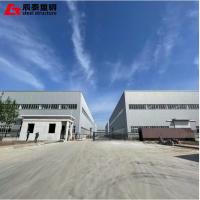 China Large Space Steel Frame Building 4000-15000mm Length with 40-100μm Galvanizing for Commercial Warehouses for sale