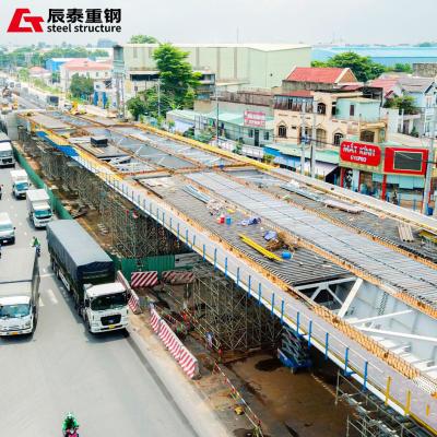 China Steel Truss Bridge with 60m Maximum Span and 50 Tons/m² Load Capacity for Road Traffic Access for sale