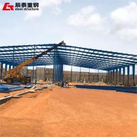 China Prefab Steel Warehouse Building 10-60m Span with 5 Ton Load Capacity for Industrial Factories for sale