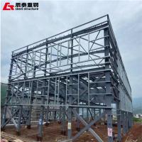 China Prefabricated Multi-Story Steel Structure Building with 4000-15000mm H Beams and ISO9001 Certification for sale