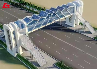 China Prefabricated Steel Truss Pedestrian Bridge Structure - 20-100+ Meter Spans with Galvanized Corrosion Resistance for sale