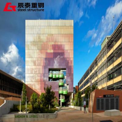 China Prefabricated Steel Structure School Building - 200,000 Ton Annual Capacity with 5MT-15MT Crane Options for sale