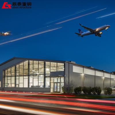 China Prefab Industrial Steel Structure Workshop 50mm Rock Wool Sandwich Panel for sale