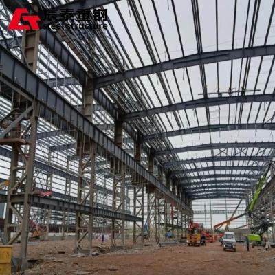 China Wind Resistant Steel Structure Petrochemical Raw Material Pretreatment Multi Storey Workshop 25 Year Life for sale
