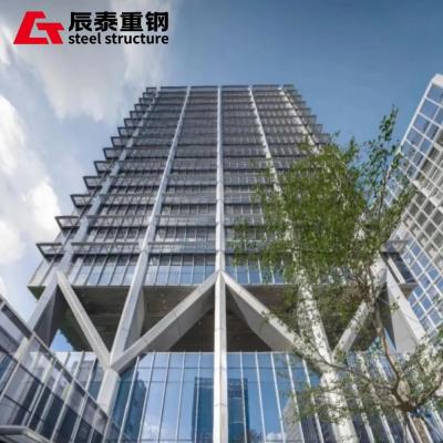 China Prefabricated Steel Structure Office Building with Sandwich Panel Door and Aluminum Frame for sale