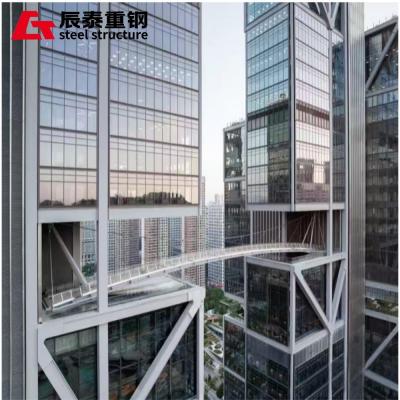 China Prefabricated High Rise Steel Structure Office Building 8-12m Column Span Seismic 8 Degree for sale
