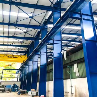 China Prefab Steel Structure Warehouse Industrial Metal Frame Building Q355B 20m Span for sale