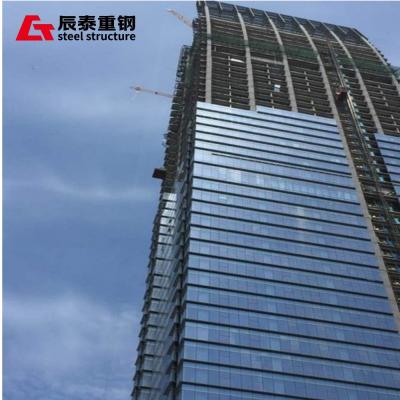 China Color Customizable Commercial Steel Structure High Rise Building Q355B 30 Stories for sale