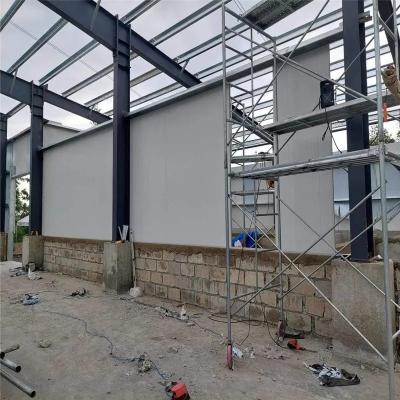 China Q355 Prefabricated Steel Structure Warehouse Fast Build Construction 60m Clear Span for sale