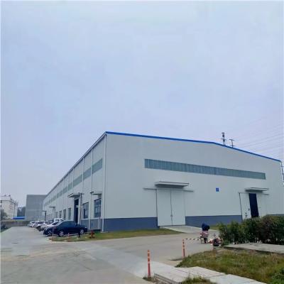 China Heavy Pre Engineered Steel Structure Warehouse Building Q235 Main Steel Glass Wool Insulation for sale