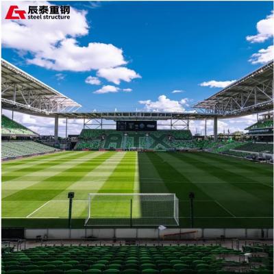 China Hot-Rolled Galvanized Steel Structure Stadium Building with 100+ Meter Span and 50+ Year Lifespan for sale
