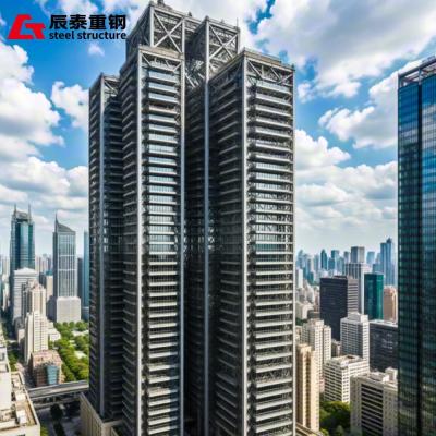 China Complete Drainage System Multi-story Steel Building with Integrated Gutter System for sale