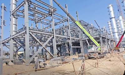China Wind Resistant Prefab Steel Workshop For Coastal Area Industrial Construction for sale