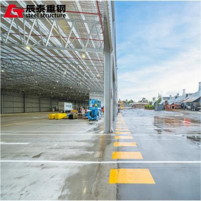 China Prefabricated Steel Structure Warehouse with Sliding Windows H Beam 4000-15000mm for sale
