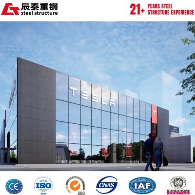 China Hot-Dip Galvanized Steel Structure Car Showroom Q235 Q345 with 100cm³ Package Size and 100kg Weight for sale