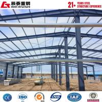 China Prefabricated Steel Structure Cowshed Sheep Shed Hot Roll Welding 50 Year Life for sale