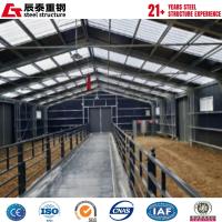 China Prefabricated Steel Structure Cowshed Sheep Shed Hot Roll Welding 50 Year Life for sale