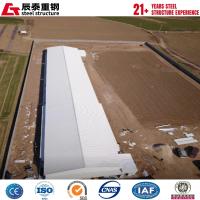 China H Section Steel Structure Livestock Greenhouse Glass Walls 50 Year Service Life Wind Resistance Grade 12 for sale