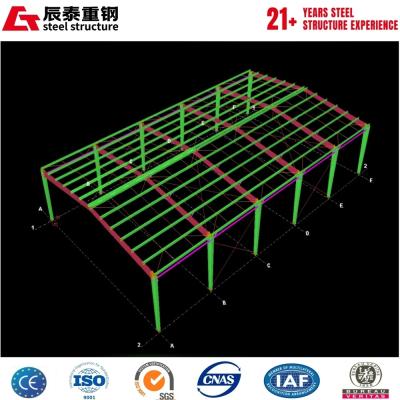 China Q355B Hot Rolled H Beam Steel Structure Warehouse Portal Frame Industrial Building 4000-15000mm for sale
