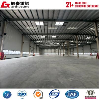 China Large Span Portal Steel Frame H-Shaped Steel Structure Warehouse Building 30m for sale