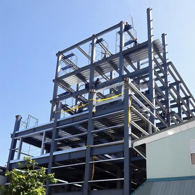 China Q355B Metal Frame Steel Structure Office Building for sale