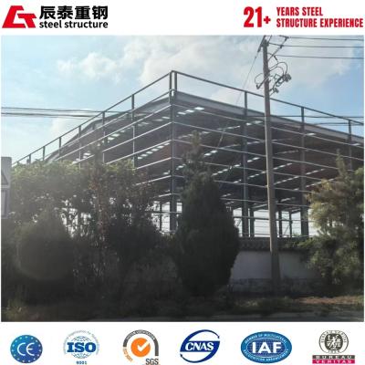 China Modular Prefabricated Hot Rolled H Beam Steel Structure Workshop Building 20m Span for sale