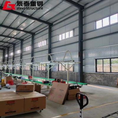 China Steel Structure Warehouse Q235B Q355B H Beam Frame with Sandwich Panel Roof Wall for sale