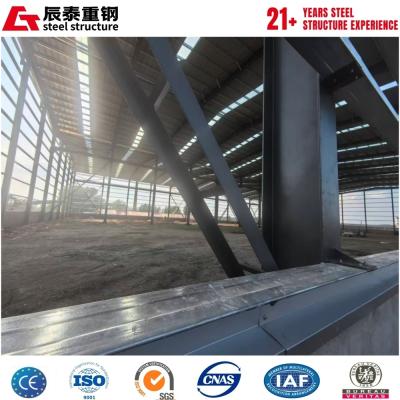 China Galvanized Steel Structure Workshop Building 20-60m Span H Beam Industrial Factory for sale