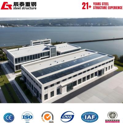 China Economical Large Steel Structure Warehouse Park Q235B H Beam 200000 Tons Annual Output for sale